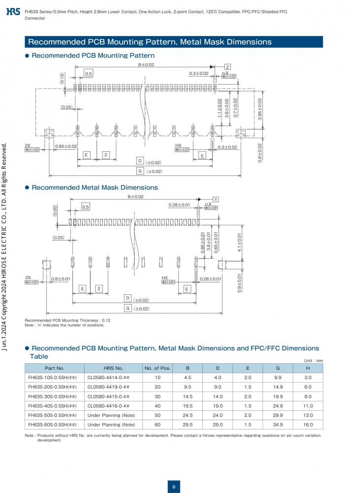 FH63S technical document page 8