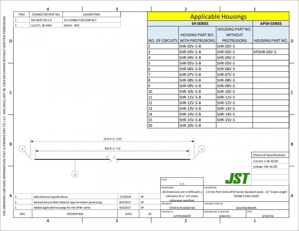 ASSHSSH28K305 technical document page