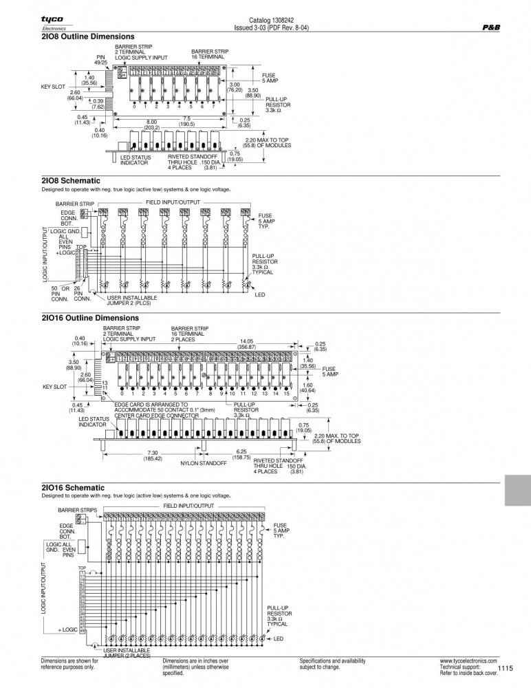 2IO16A product document, page 2
