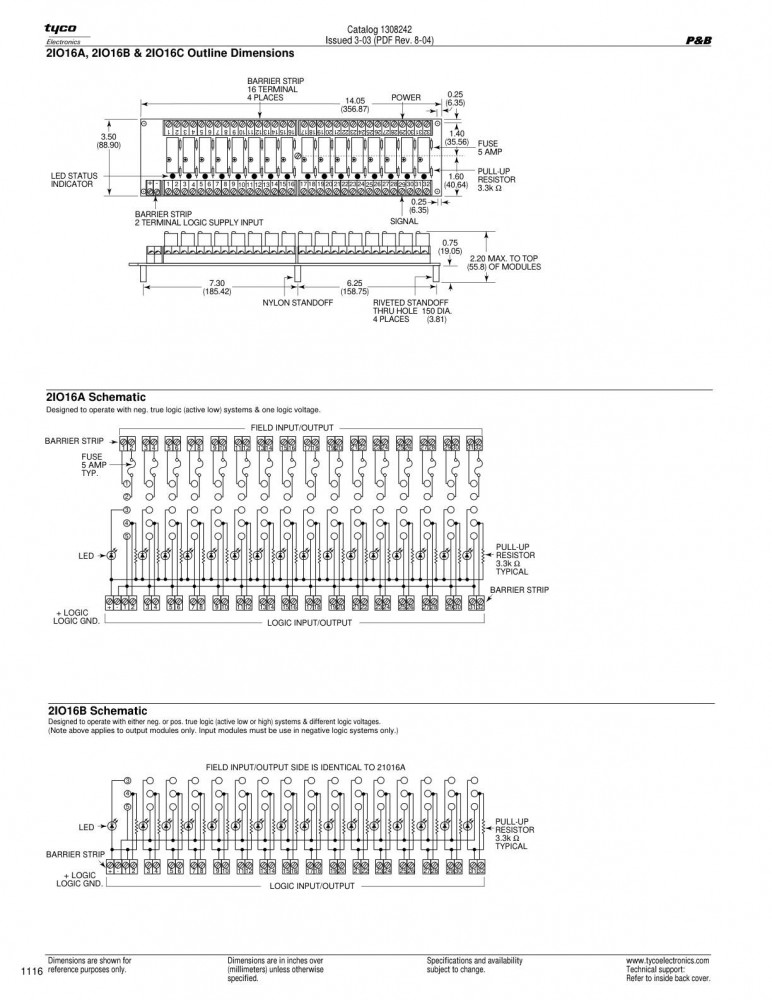 2IO16A product document, page 3