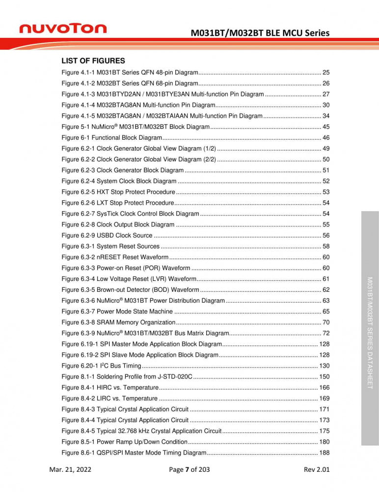 Nuvoton datasheet page 7