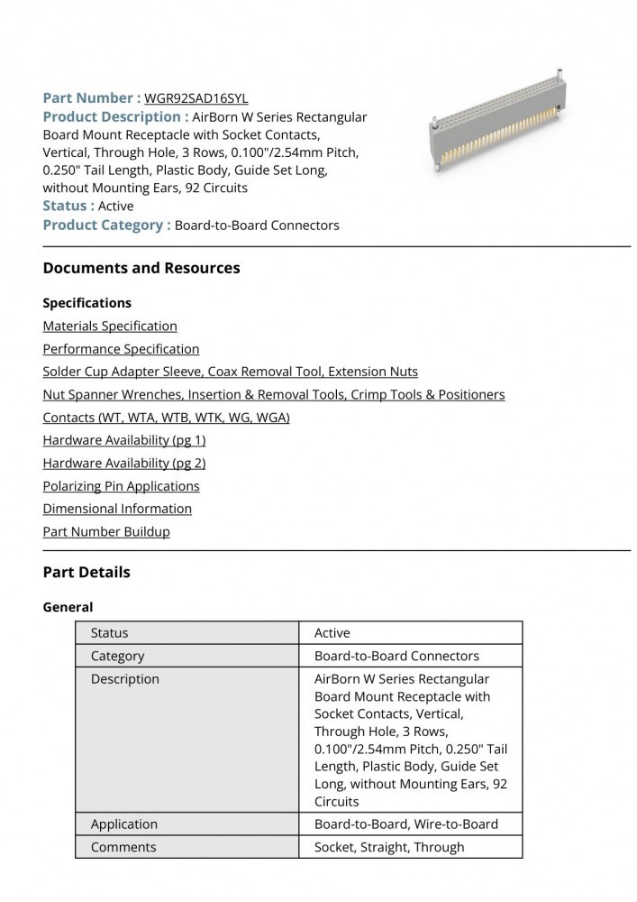 WGR92SAD16SYL technical document image 1