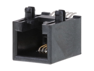 Modular Jack, Right-Angle, True Surface Mount, 8/8, Shielded, Reel