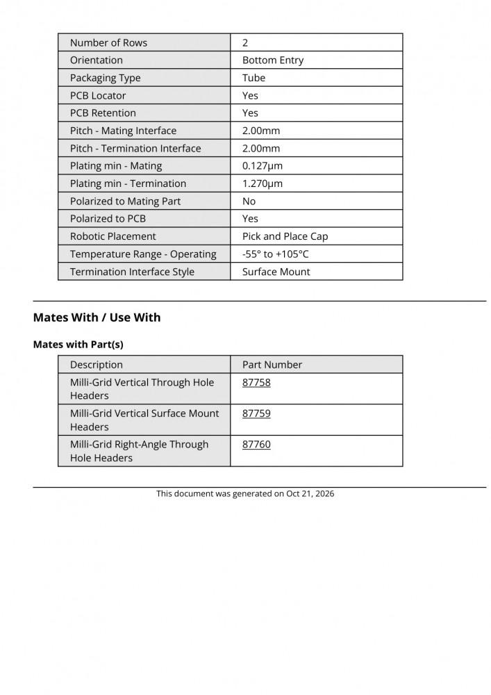MOLEX 872630806 product document image 3