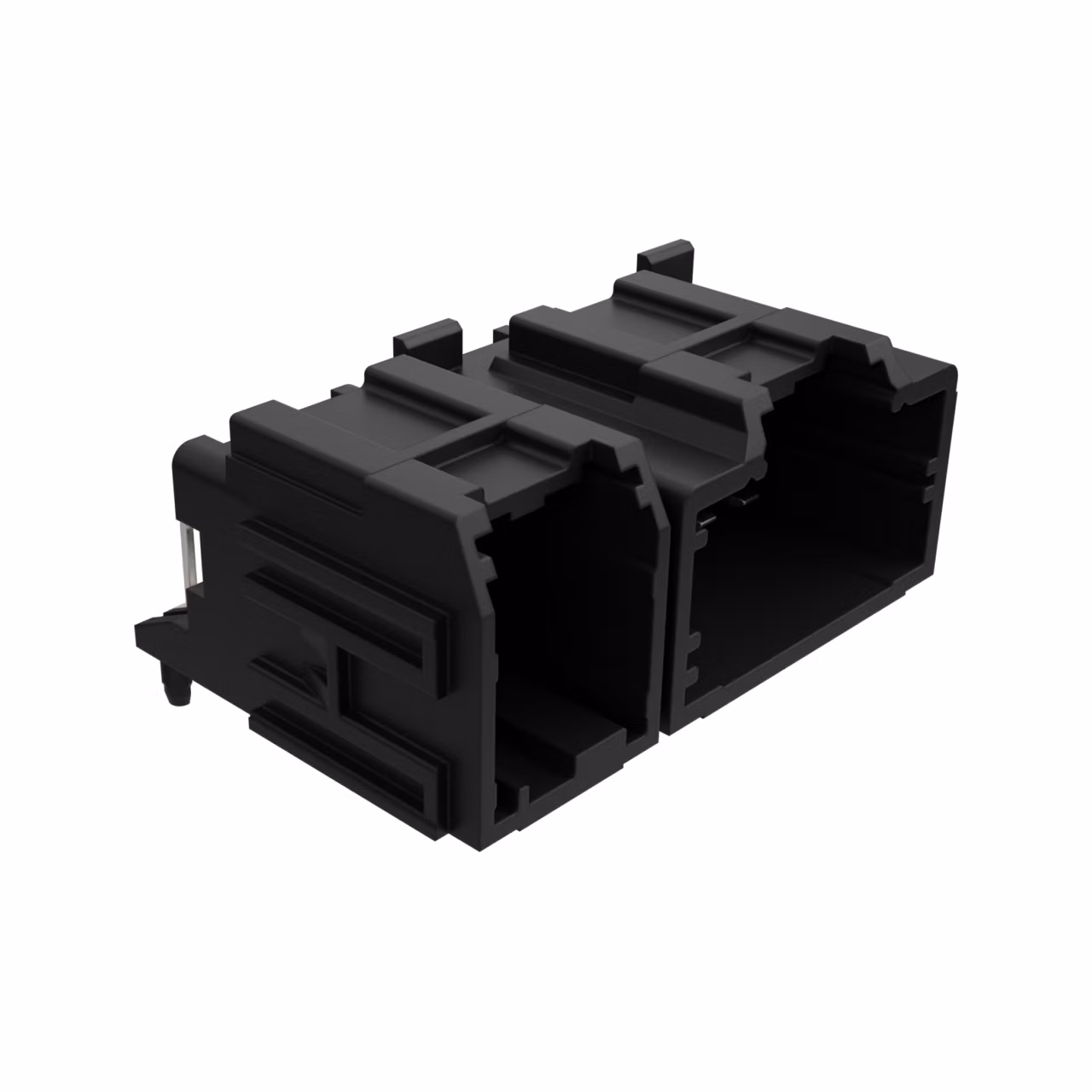 Mini50 Sealed Receptacle, Single Row, without CPA, 10 Circuits, Polarization Option C, Dark Gray