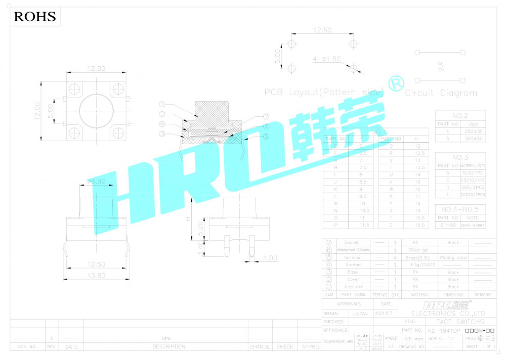 K2-1841DP-E4CW-02 technical drawing