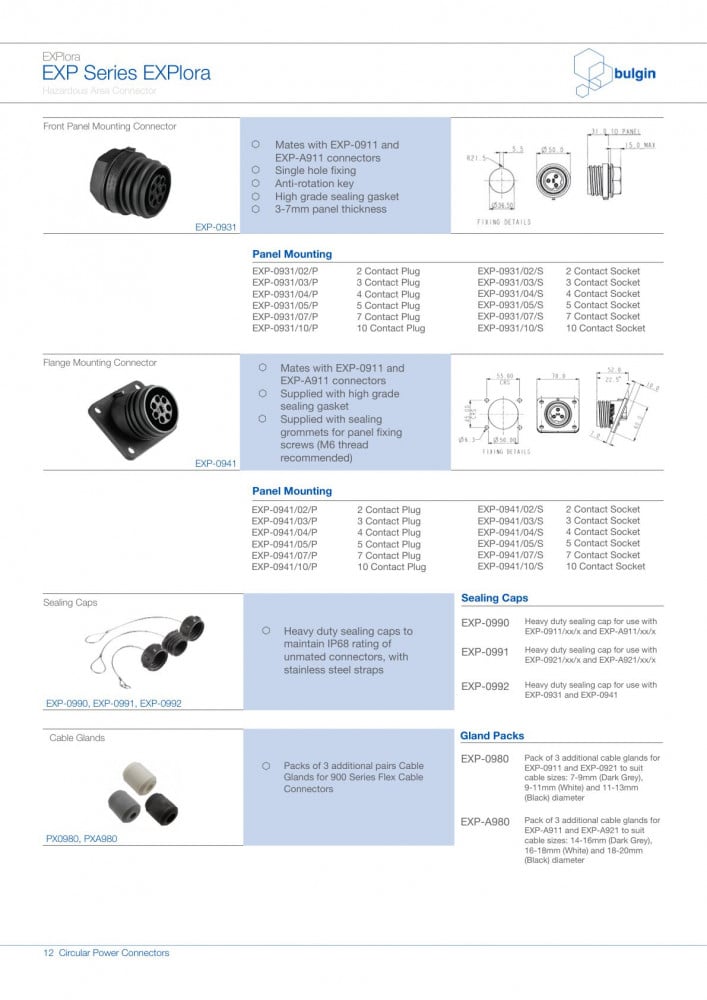 Bulgin EXPlora technical document page 4