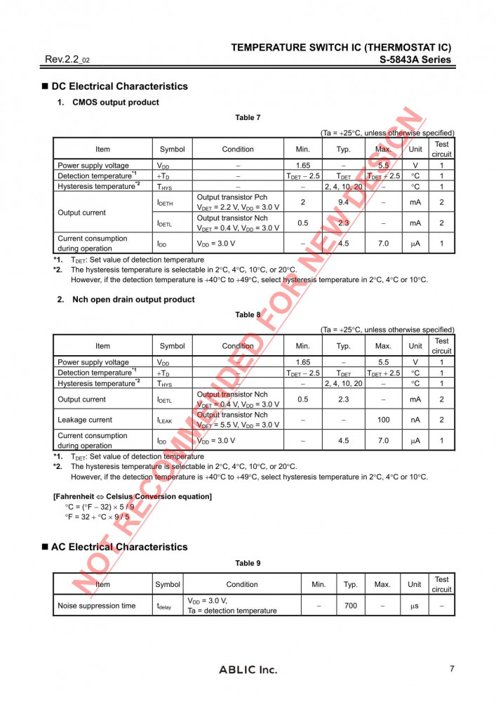 ABLIC S-5843A Series datasheet page 7