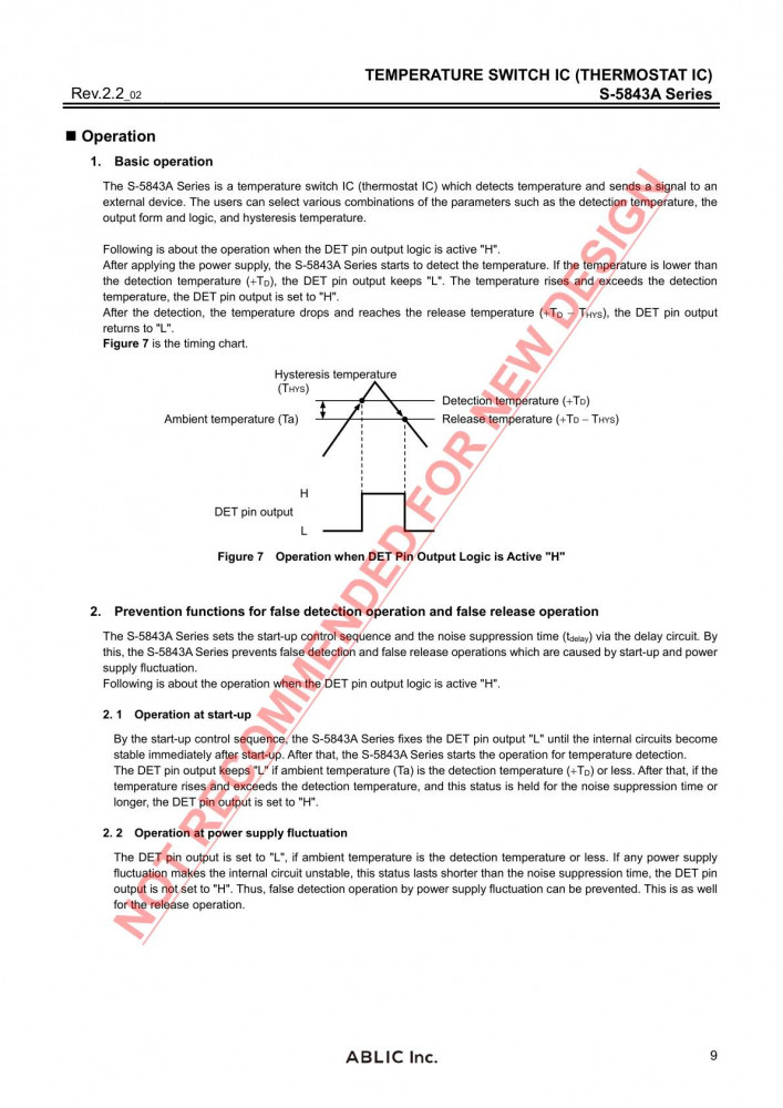 ABLIC S-5843A Series datasheet page 9