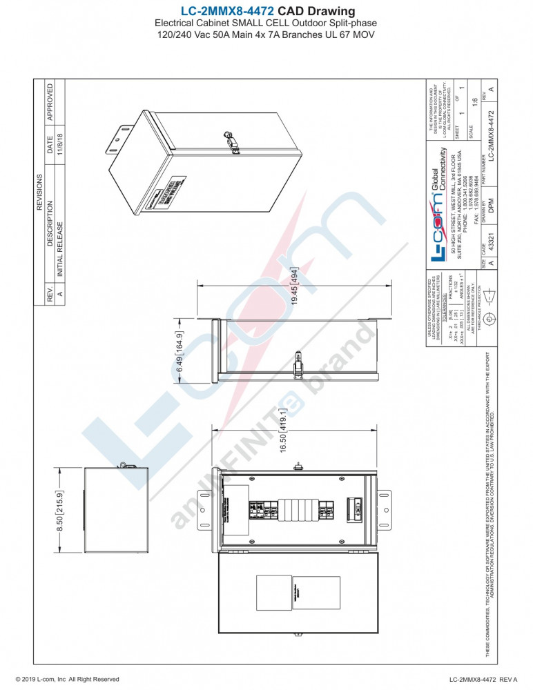 LC-2MMX8-4472 CAD drawing page