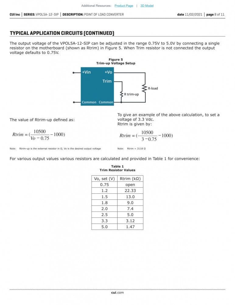 VPOL5A-12-SIP datasheet page 8