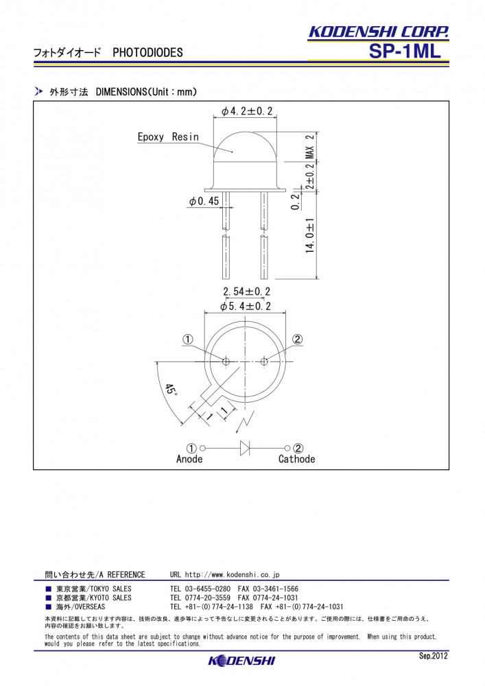 SP-1ML datasheet page 3