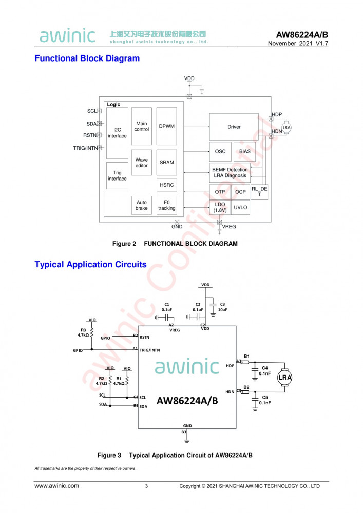 AW86224AFCR datasheet page 3