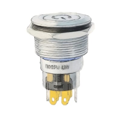ROCPU Switches TP92209P124GS Pushbutton Switch