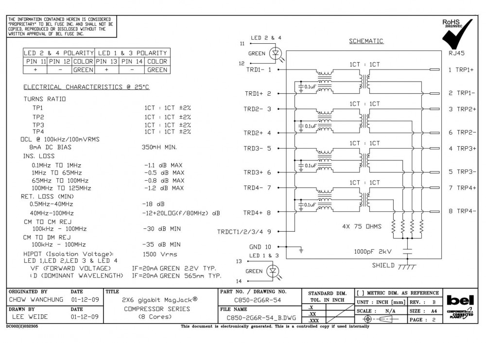 C850-2G6R-54 technical drawing page 1