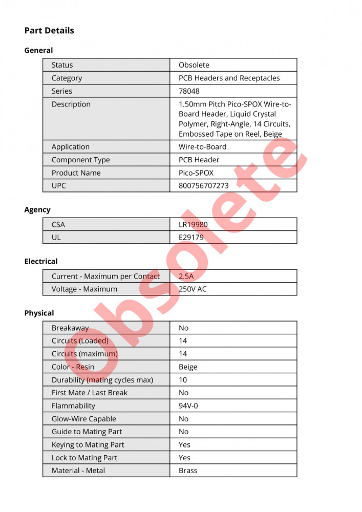 Product document image 2 for MOLEX 780481443