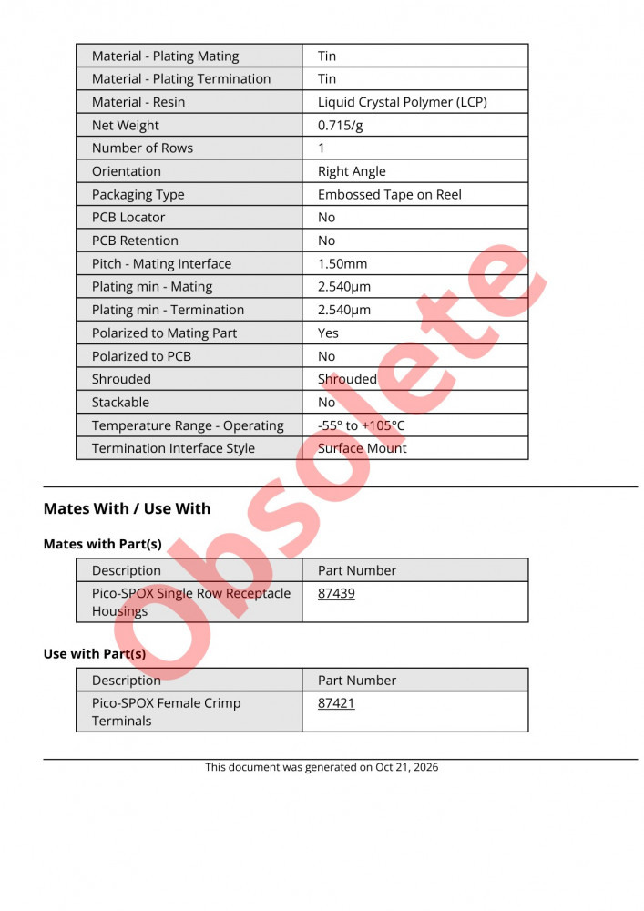 Product document image 3 for MOLEX 780481443
