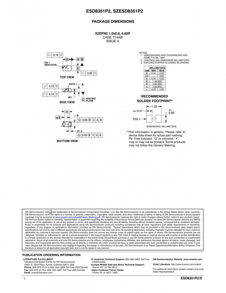 SZESD8351P2T5G datasheet page 9
