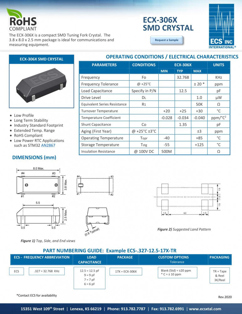 ECS ECX-306X technical document page 1