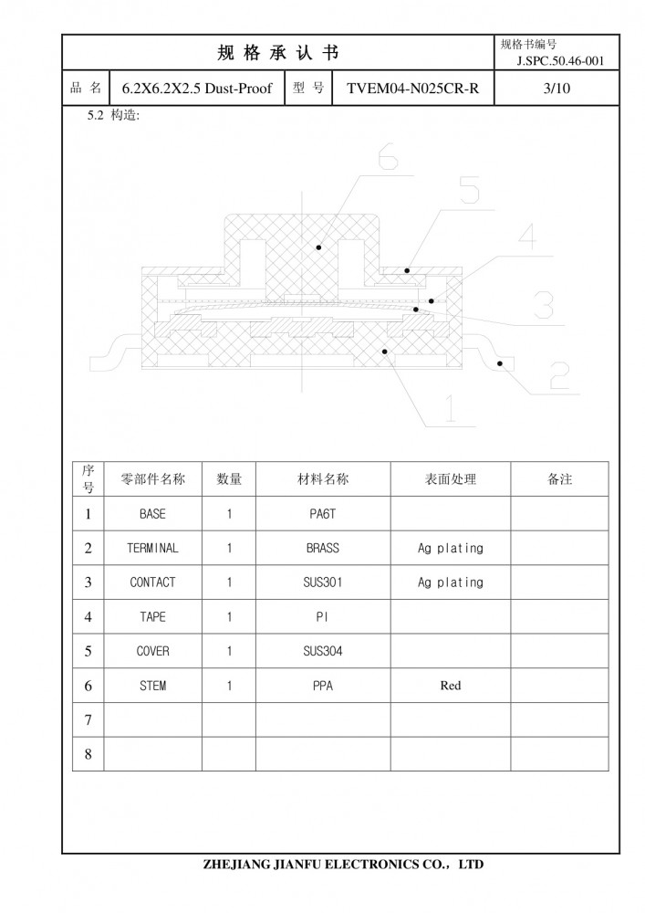 TVEM04-N025CR-R specification page 4