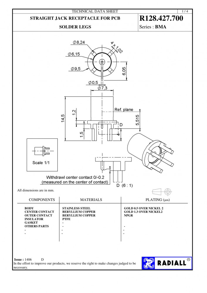 R128.427.700 technical document page 1