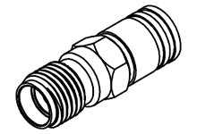 N Plug-to-SMA Jack, Between-Series Adapter, Tray, 50 Ohms