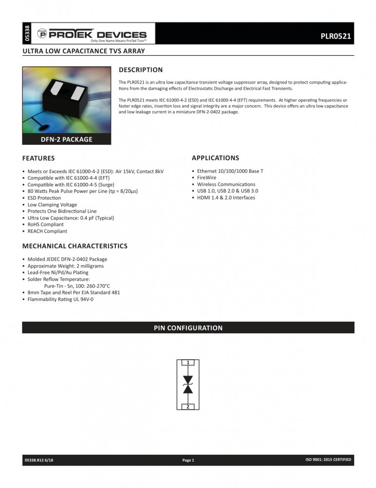 PLR0521-T710 datasheet page 1