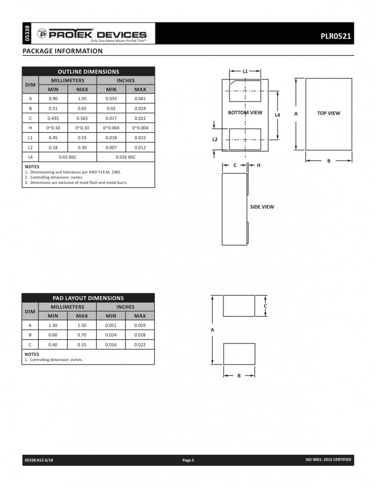 PLR0521-T710 datasheet page 5