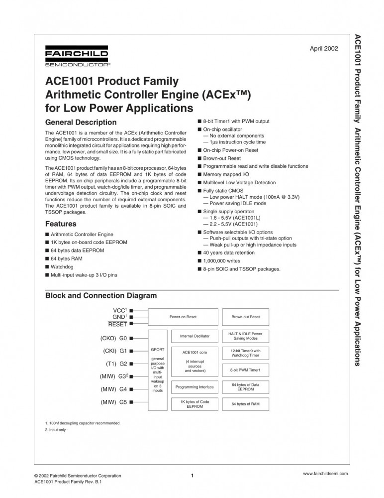 CY8C20246A technical document page 1