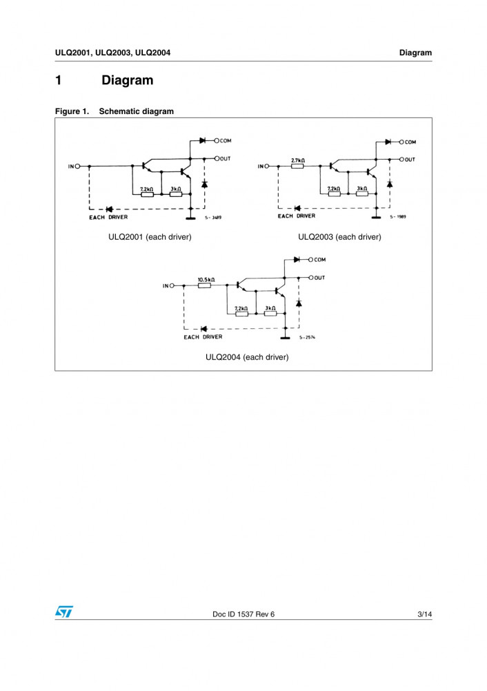 ULQ2003A datasheet page 3