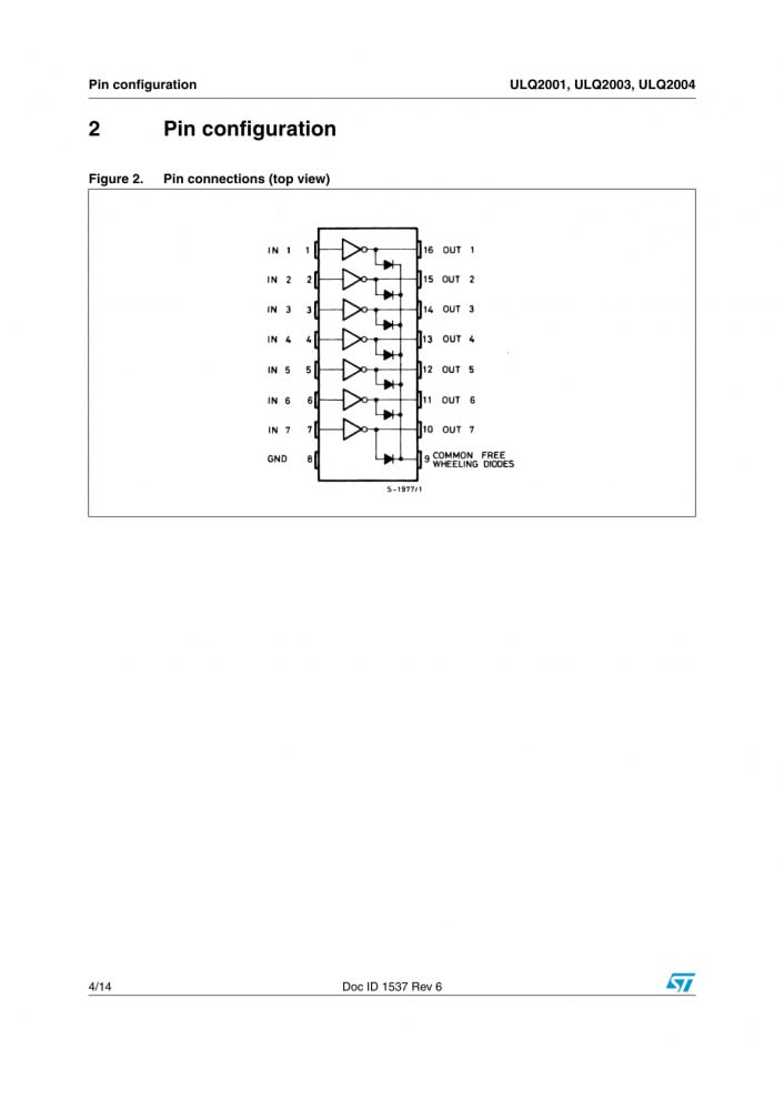 ULQ2003A datasheet page 4