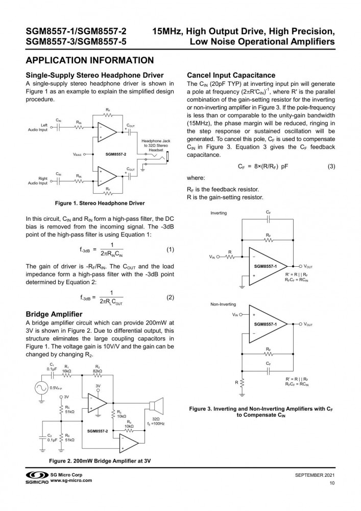 SGM8557 datasheet page 10