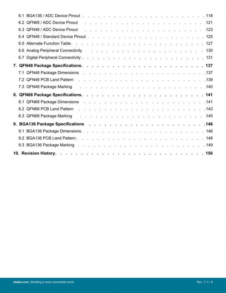 EFR32BG26 datasheet page preview 8