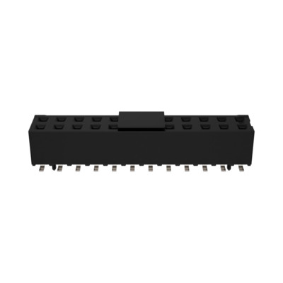 Milli-Grid Vertical Receptacle, 2.00mm Pitch, Dual Row, Surface Mount, Top/Bottom Entry, with Press-fit Plastic Pegs, with Cap, Tube, 0.75µm Gold (Au) Plating, 24 Circuits, Lead-Free for sale