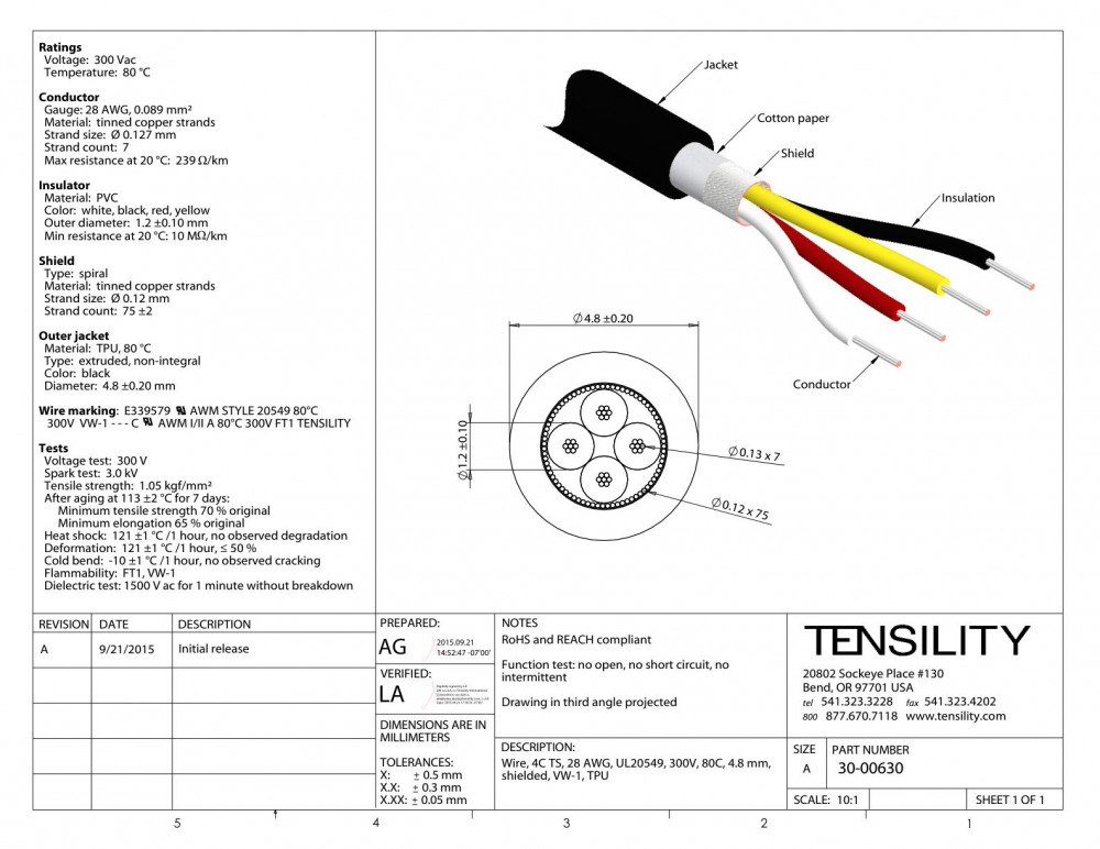 Tensility 30-00630 product drawing