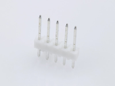Mini-Latch / KK Wire-to-Board Header, Right-Angle, with Friction Ramp, 11 Circuits, Tin (Sn) Plating, Natural