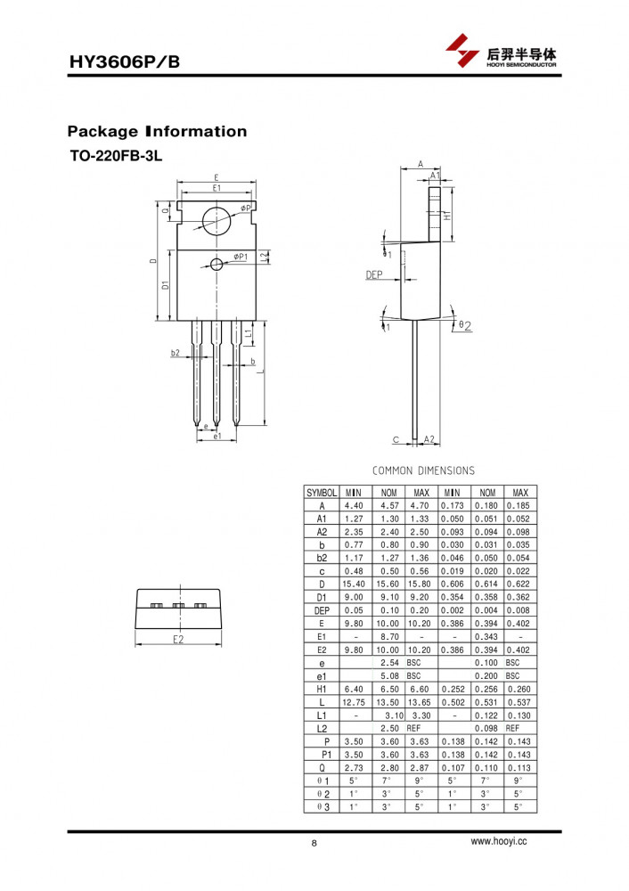 HY3606B datasheet page 8