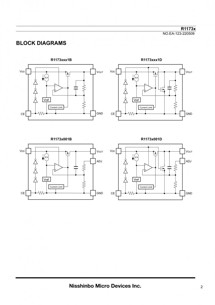 R1173 datasheet page 2
