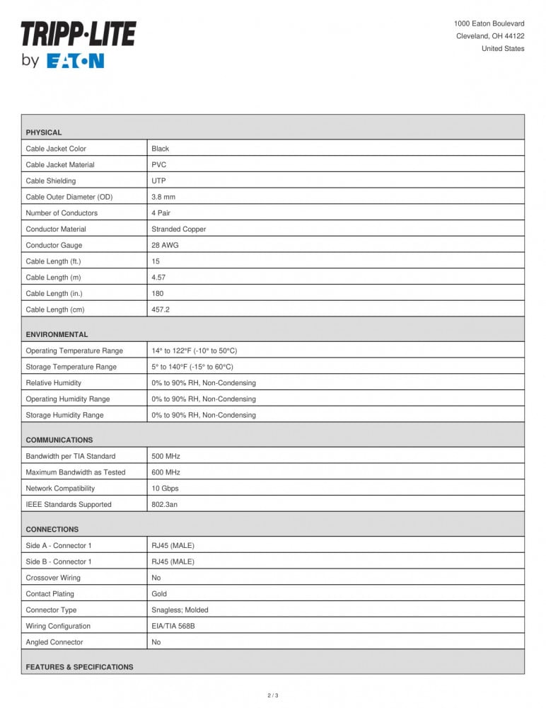 N261-S15-BK technical document page 2