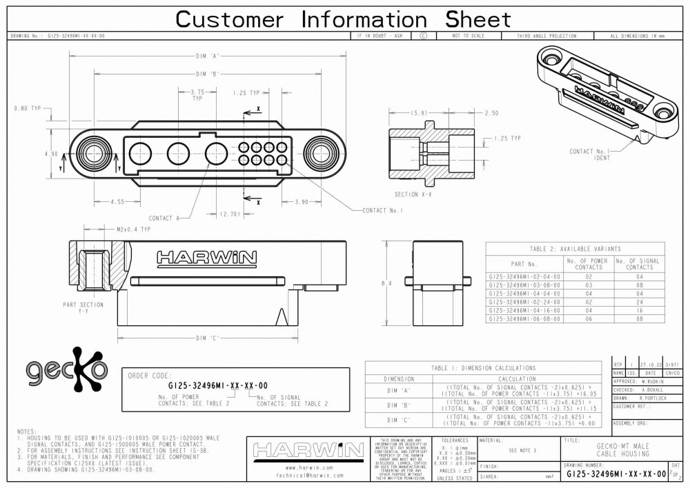 Harwin G125-32496M1-04-04-00 technical drawing preview