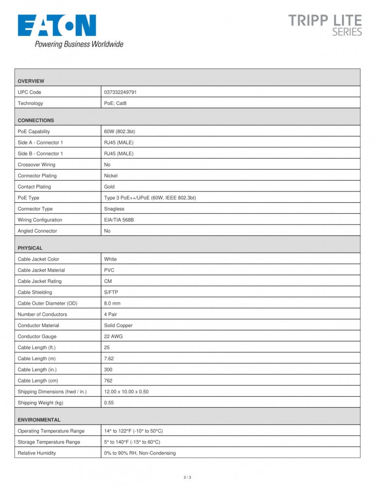 N272-025-WH technical document page 2
