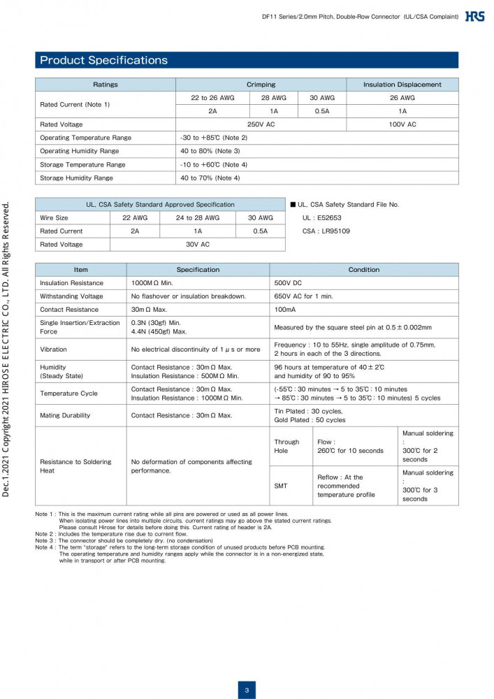 HRS DF11 catalog page 3