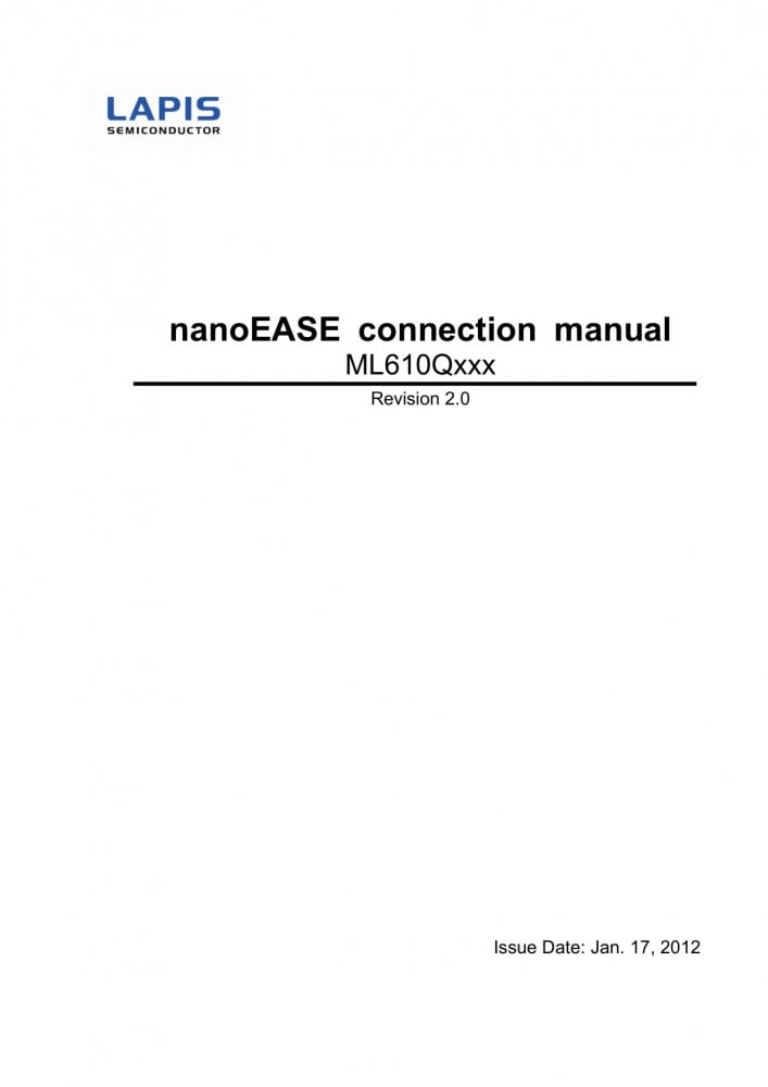 nanoEASE connection manual page 1