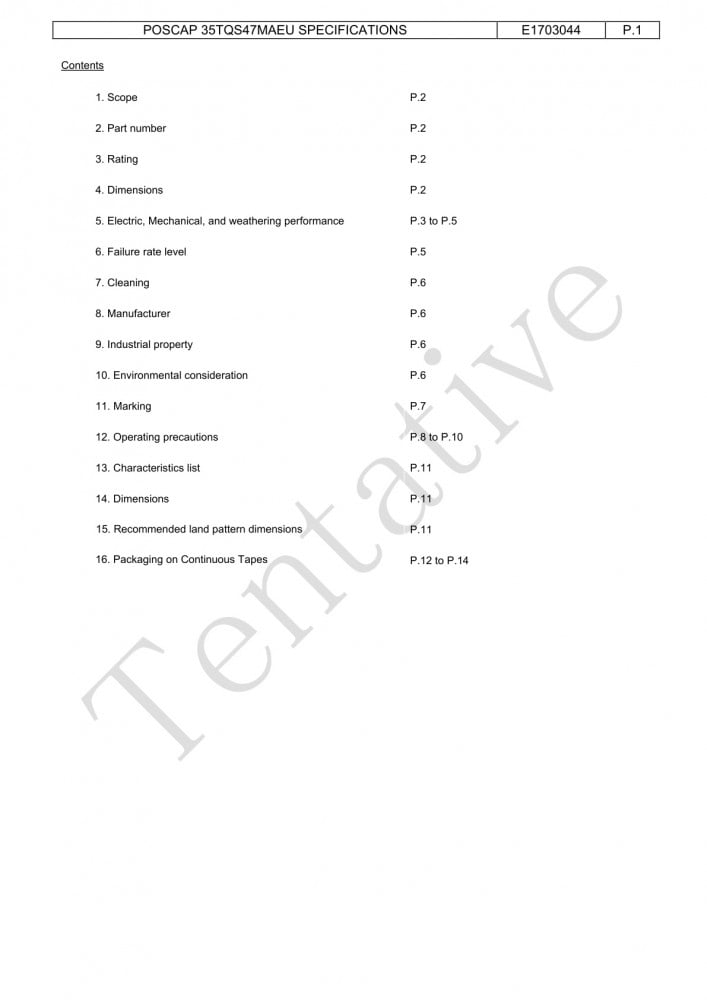 35TQS47MAEU specification page 2