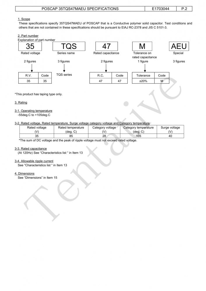 35TQS47MAEU specification page 3