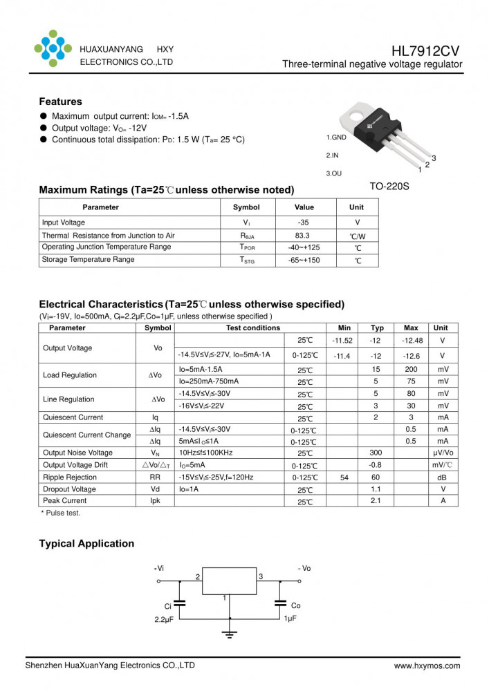 HL7912CV datasheet page 1