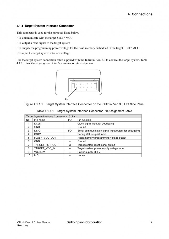 S5U1C17001H3100 documentation page 10