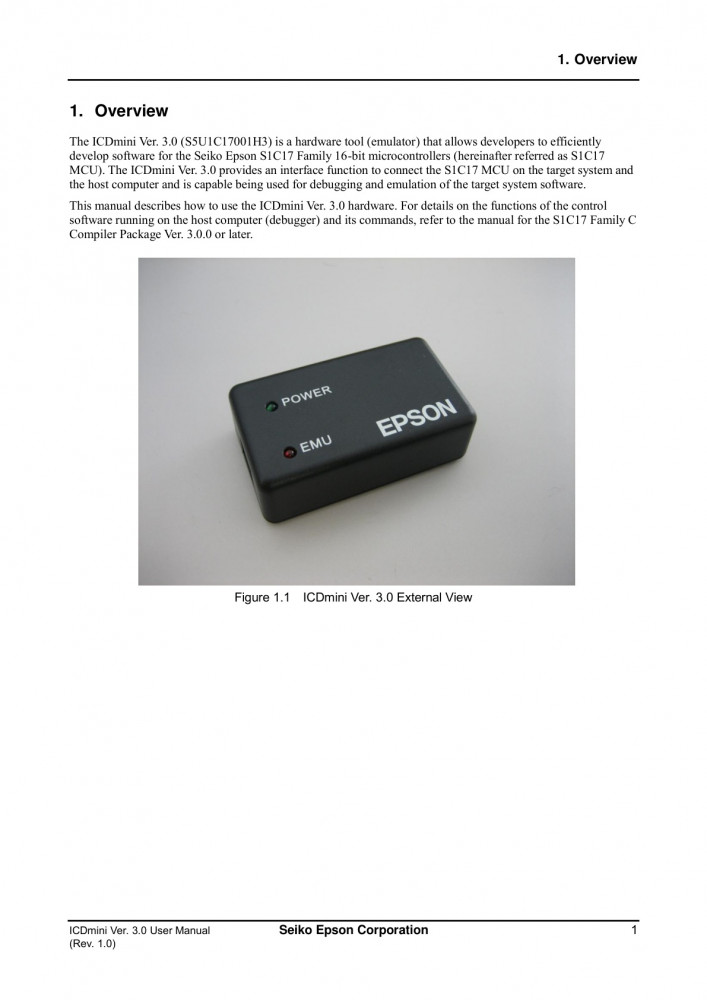 S5U1C17001H3100 documentation page 4