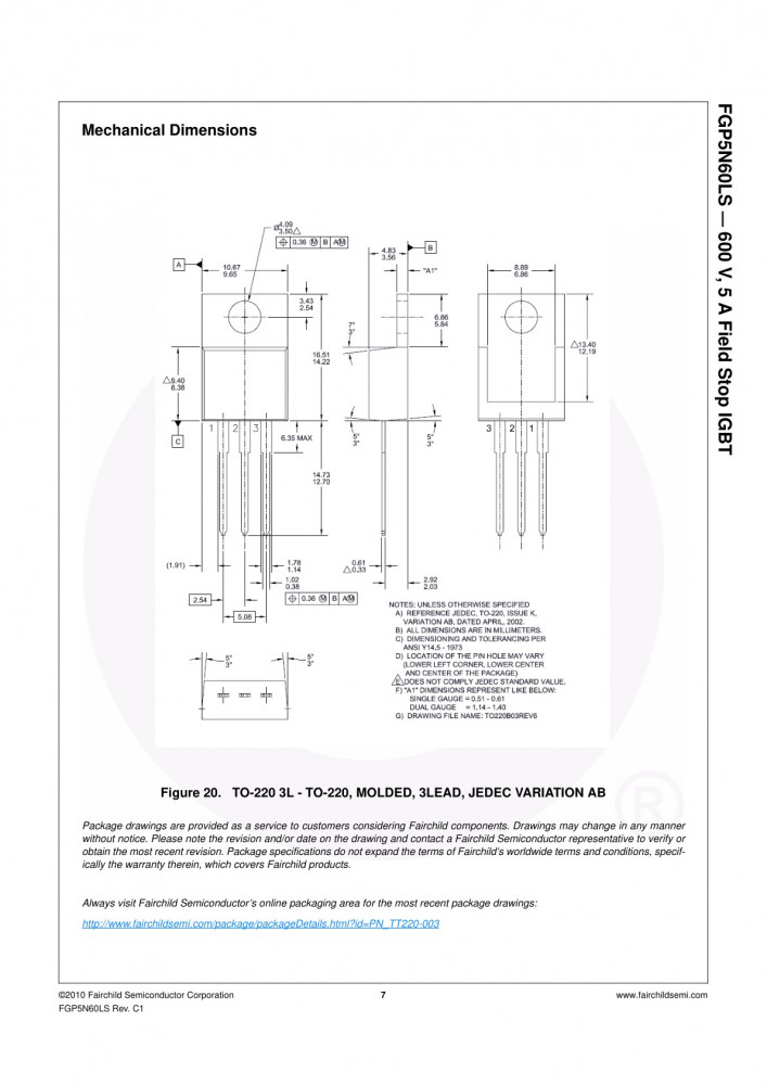 FGP5N60LS datasheet page 8