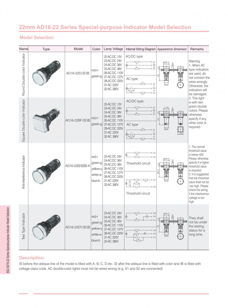 AD16 series documentation page 5